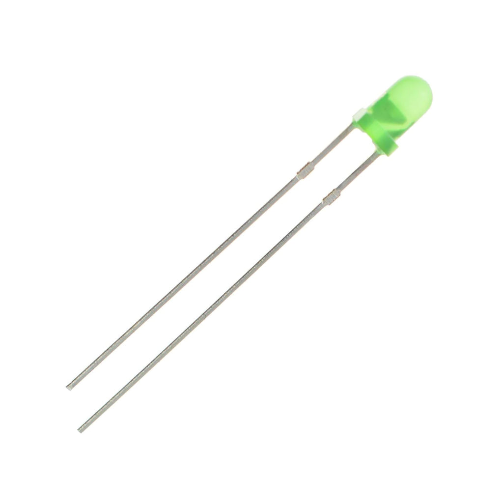 3mm 3V Green LEDs (3 Pack) – The Electronics Hub