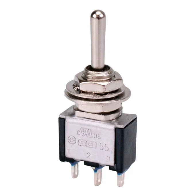 On-Off-On Mini Momentary Toggle Switch SPDT 6A – The Electronics Hub