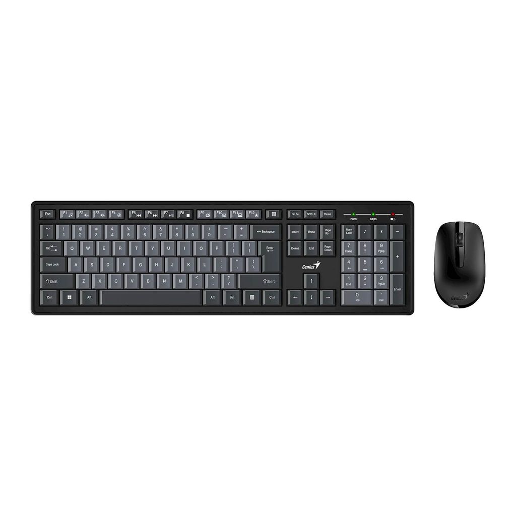 Genius Smart KM-8200 Wireless Keyboard & Mouse Combo, Black/Grey – The ...