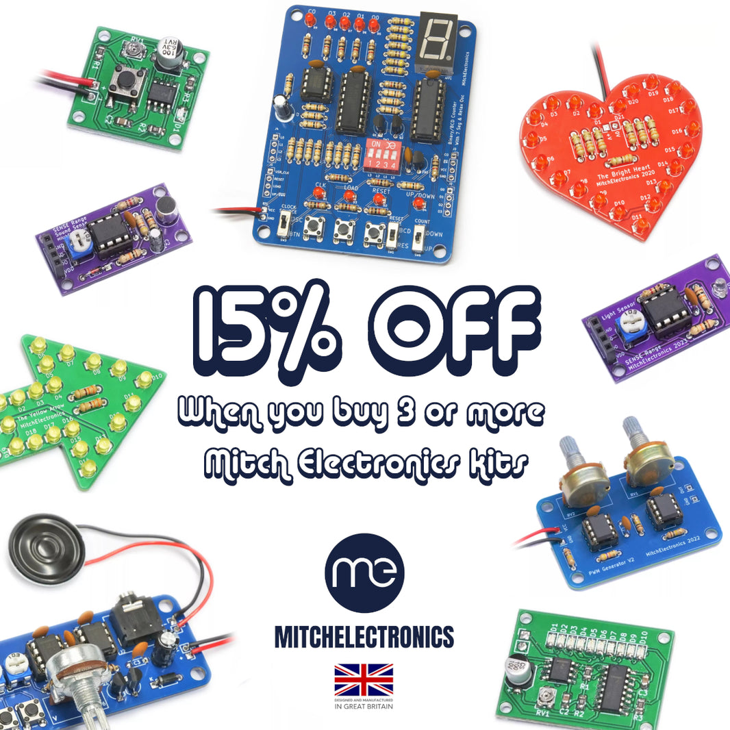 View All MitchElectronics DIY Kits – The Electronics Hub