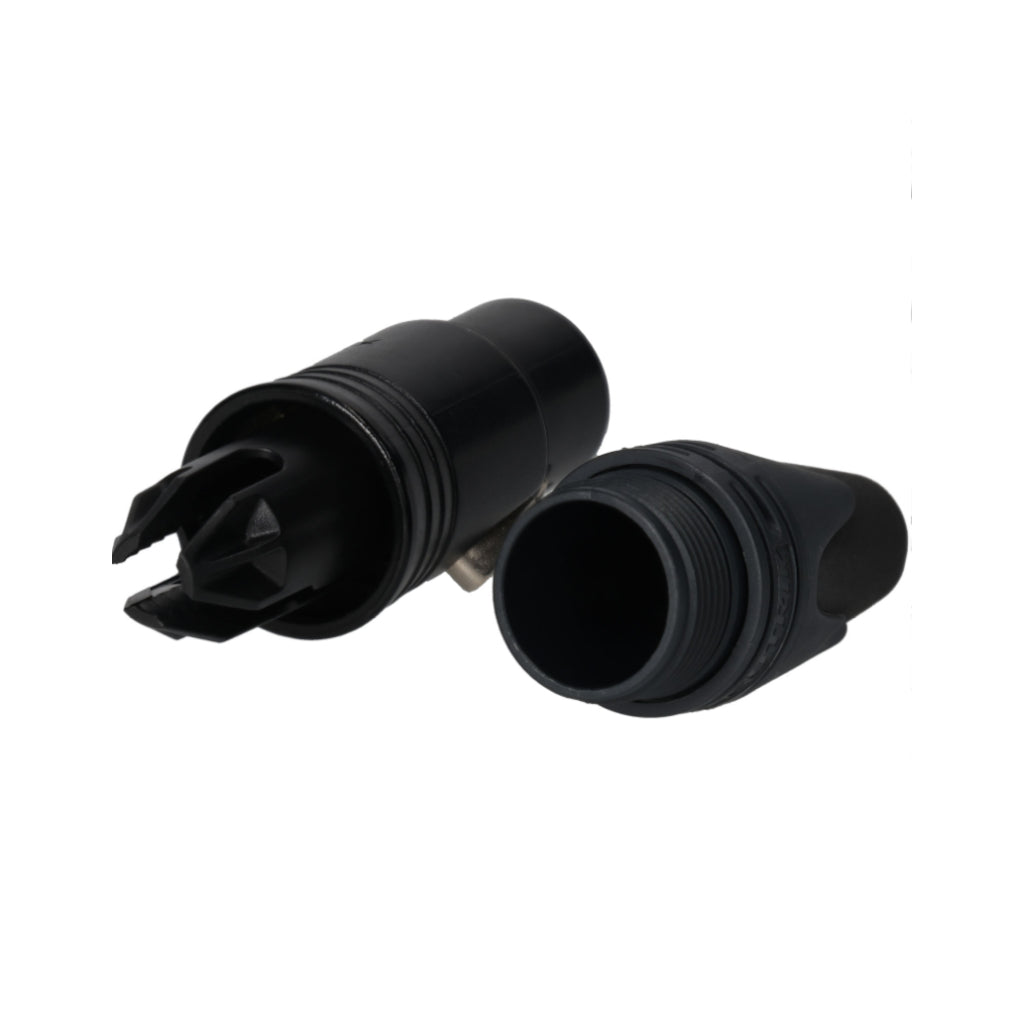 Neutrik Gold Plated 3 Pin XLR In-Line Socket Connector Solder Tags Bla ...