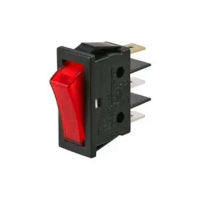 On-Off SPST Latching Rectangle Rocker Switch (Red) – The Electronics Hub