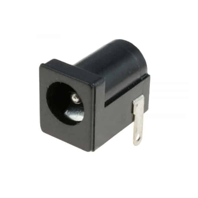 Right Angle 2.5mm x 5.5mm DC Socket (Solder Tags) – The Electronics Hub